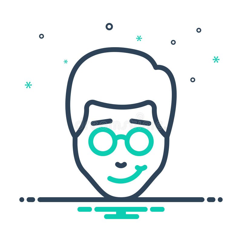 Mix Icon for Confident, Independent and Self Stock Vector ...