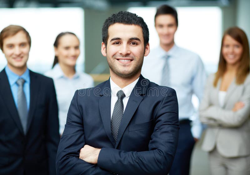 Confident leader stock image. Image of contemporary, executive - 32734507