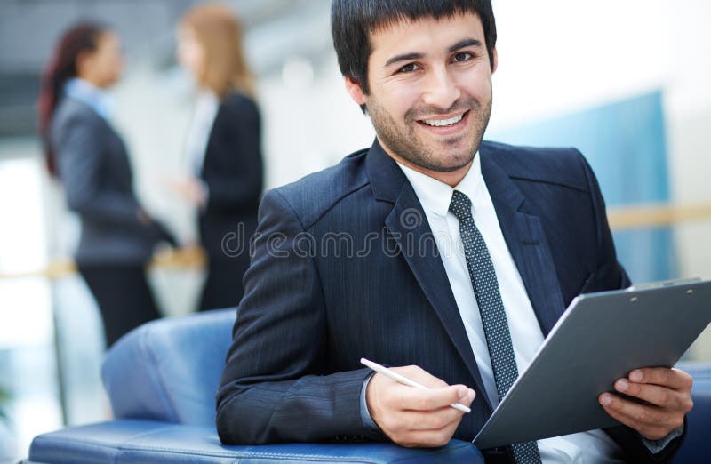 Confident leader stock photo. Image of happy, leader - 33381538