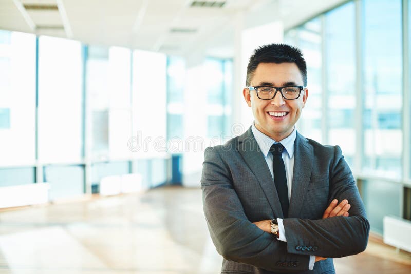 Confident leader stock photo. Image of work, businessman - 71653774