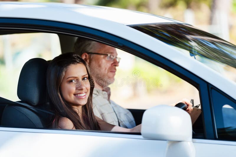 Confident learner driver stock image. Image of confident - 28932337