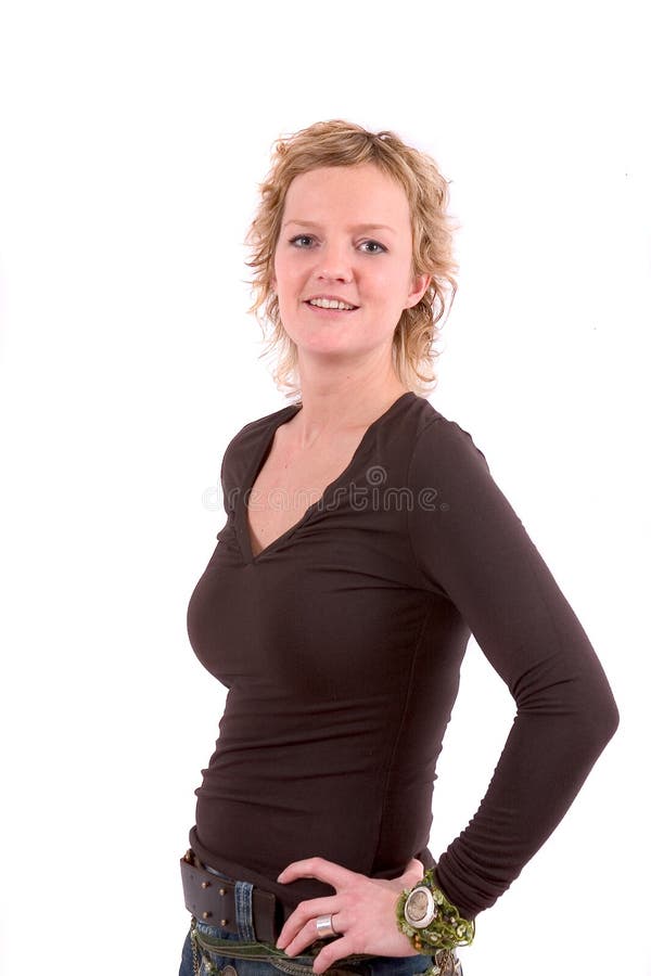 Confident look stock photo. Image of feminine, fair, standing - 368182