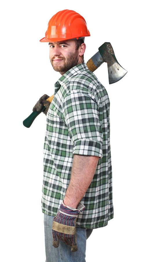 Lumberjack portrait stock photo. Image of male, farmer - 33361152