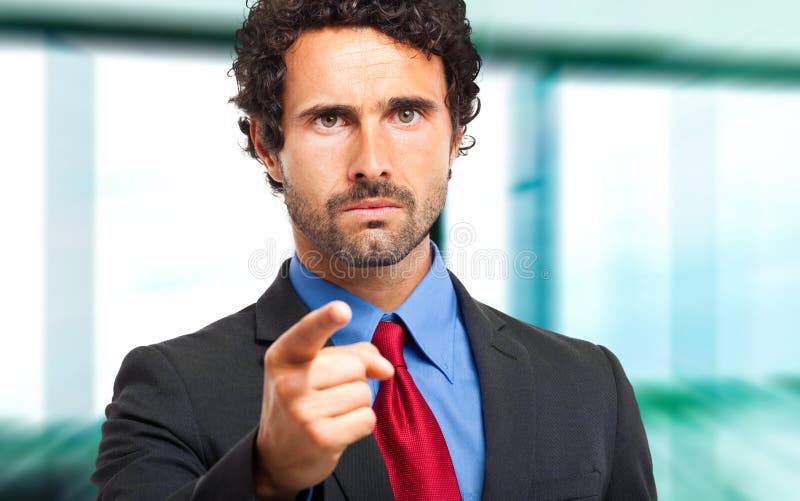 Confident male manager stock photo. Image of professional - 48359796