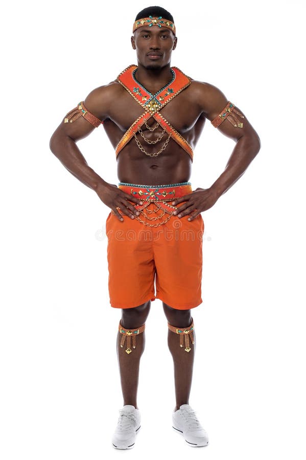 Confident Male Samba Dancer. Stock Image - Image of isolated, shoes ...