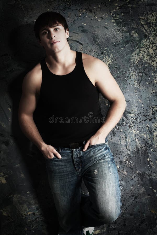 Confident man stock photo. Image of pose, male, fitness - 13114216