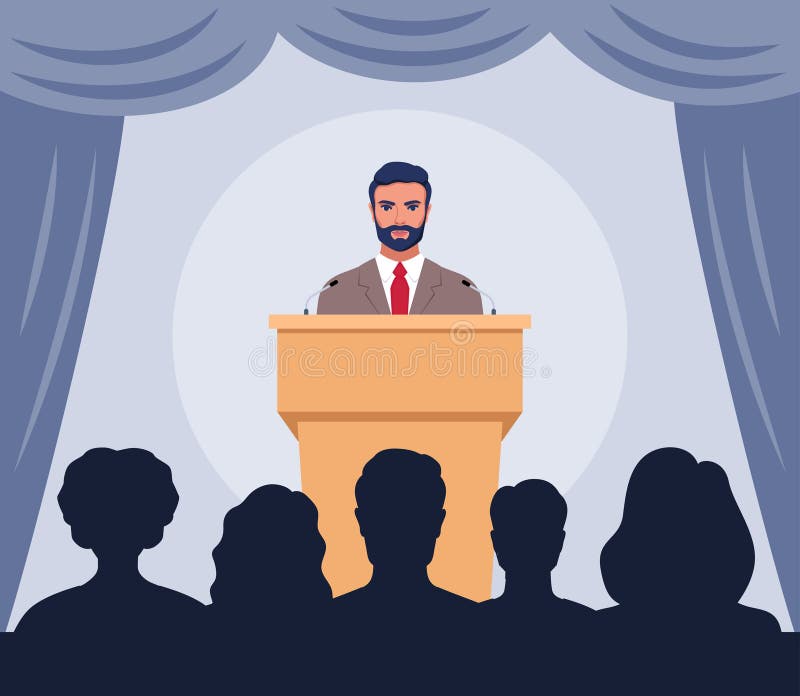 Person Speaking In Public