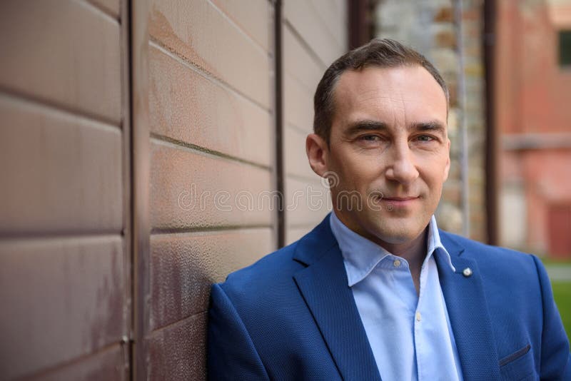 Confident Man Resting after Work Stock Image - Image of expertise ...