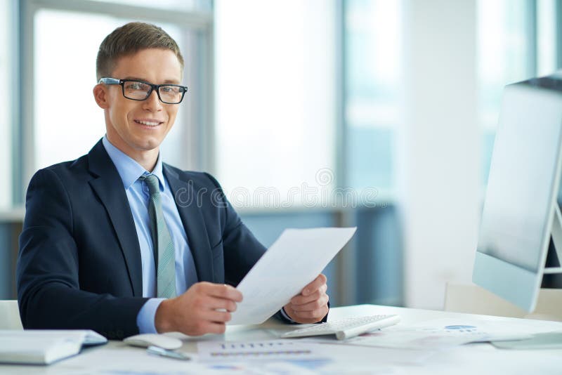 Confident manager stock photo. Image of adult, associate - 3008818