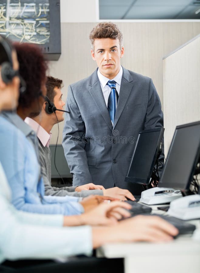 Confident Hr Manager Concerned Facial Expression Stock Photo - Image of ...