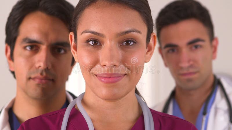 Confident Mexican doctors stock footage. Video of adult - 257846072
