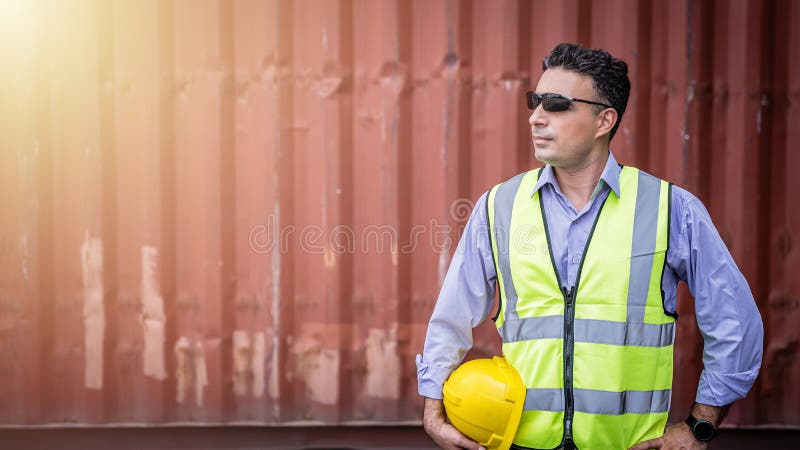 Confident Middle-eastern Male Engineer Portrait. Stock Image - Image of ...