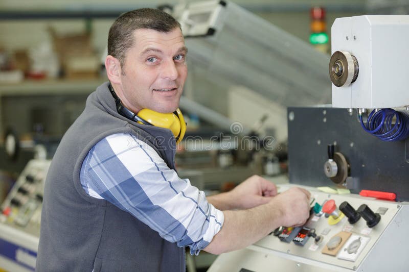 Confident Power Plant Worker Stock Image - Image of manufacturing ...