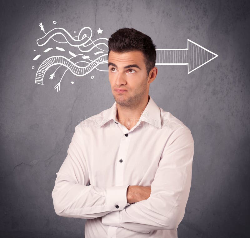 Confident Sales Person Solves Problem Stock Image - Image of creative ...