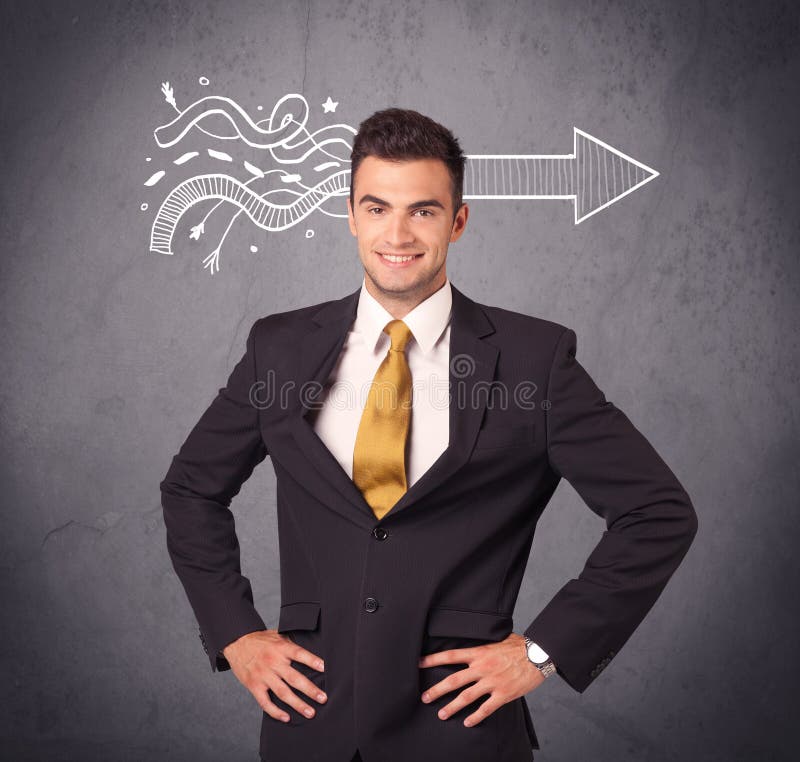 Confident Sales Person Solves Problem Stock Image - Image of motivated ...