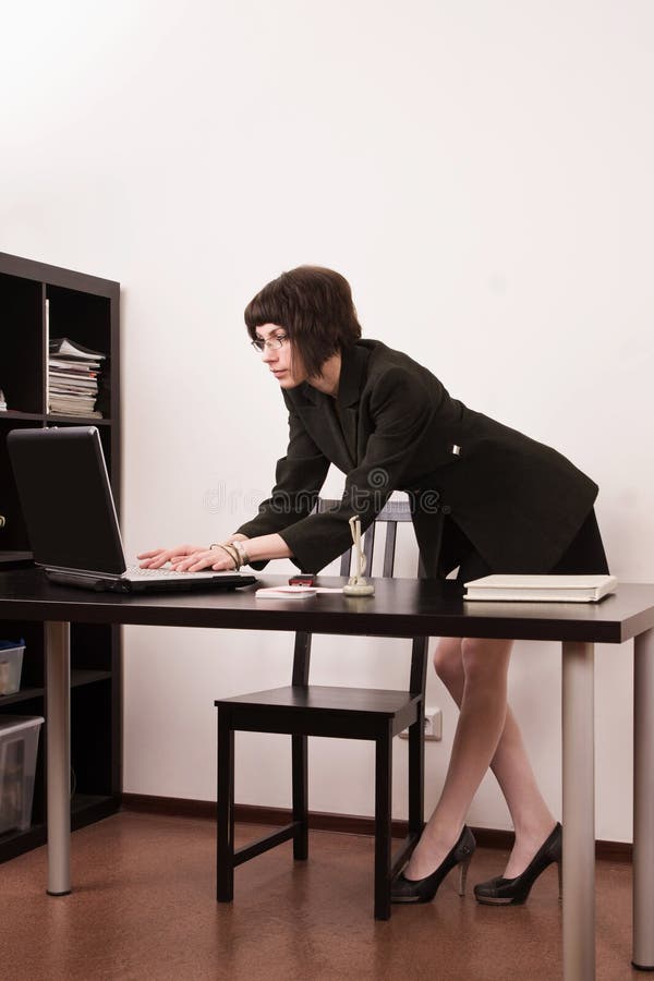 Confident Secretary in a Office Stock Image - Image of company ...