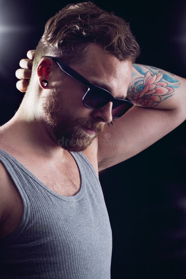 Male Rocker stock image. Image of characters, looking - 29713637