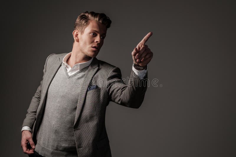Man in jacket stock image. Image of dressed, fashionable - 45035923