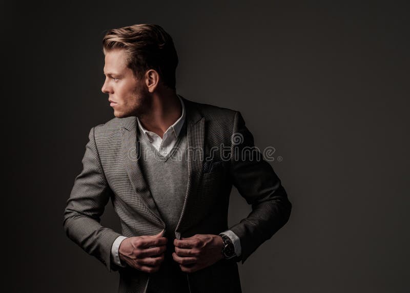 Man in jacket stock image. Image of dressed, fashionable - 45035923