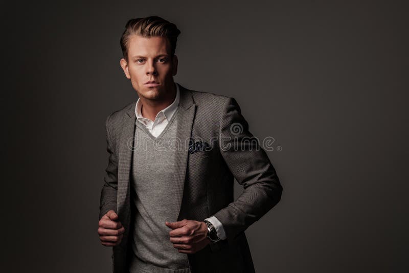 Man in jacket stock image. Image of dressed, fashionable - 45035923