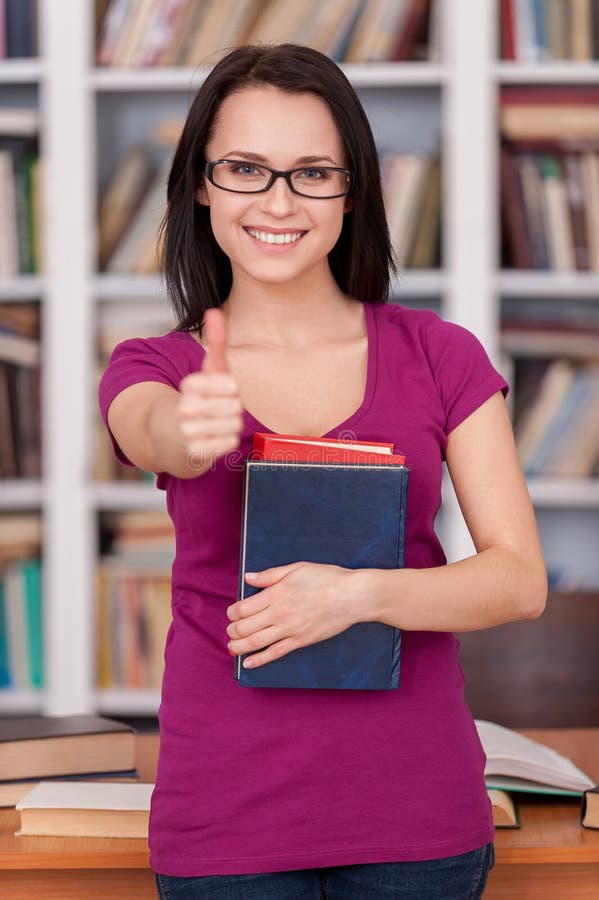 Confident and Smart Student. Stock Image - Image of enjoyment, holding ...