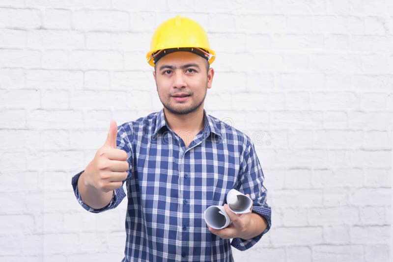 Confident Smiling Architect in Formal Wear Holding Blueprint. Stock ... Confident Smiling Architect in Formal Wear Holding Blueprint. Stock ...