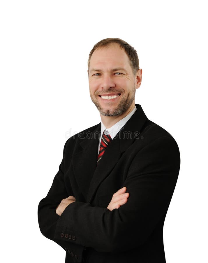 Confident Smiling Business Man Stock Image - Image of black, male: 28770565