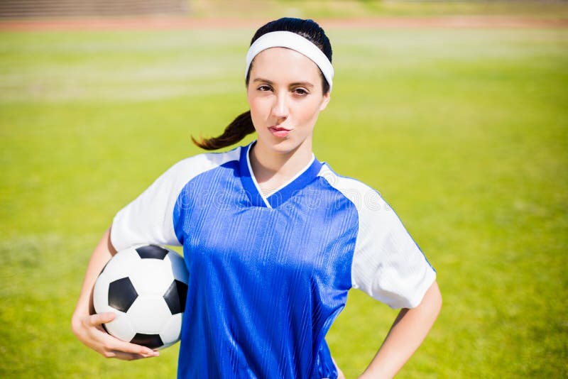Confident soccer player stock photo. Image of black, face - 18482334