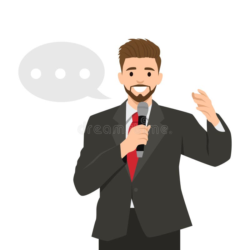 Man Delivering Speech Stock Illustrations – 198 Man Delivering Speech ...