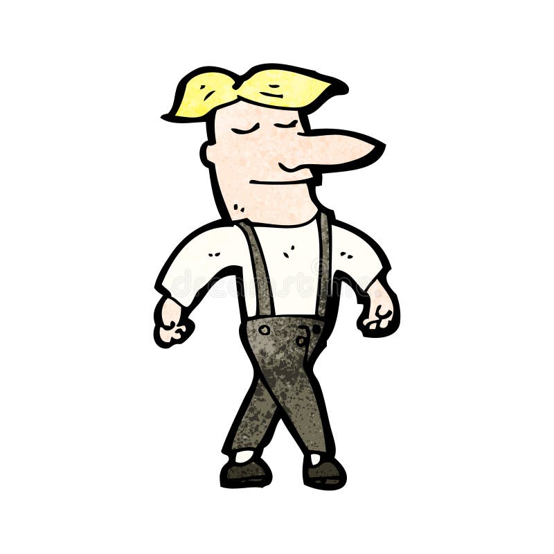 Cartoon man strutting stock vector. Illustration of male - 38051105