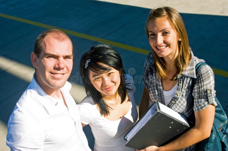 Two Students stock image. Image of socializing, discussing - 13242675