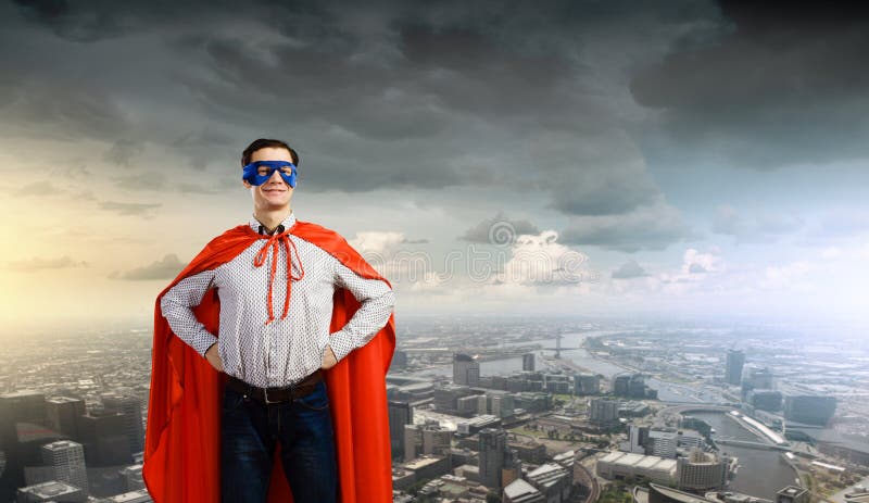 Confident superhero stock image. Image of confident, clothing - 42874287