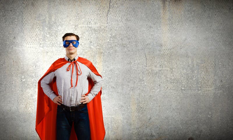 Confident superhero stock image. Image of action, caucasian - 42880969