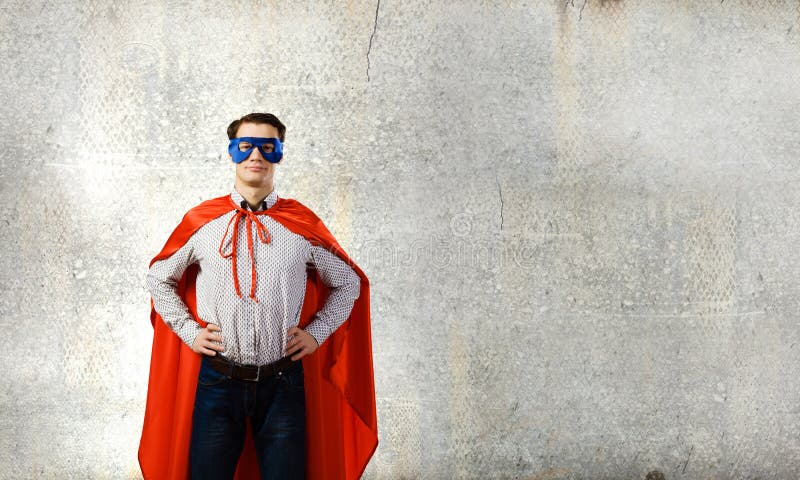 Confident superhero stock image. Image of leadership - 42887483