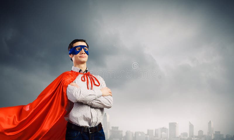 Confident superhero stock image. Image of confident, clothing - 42874287