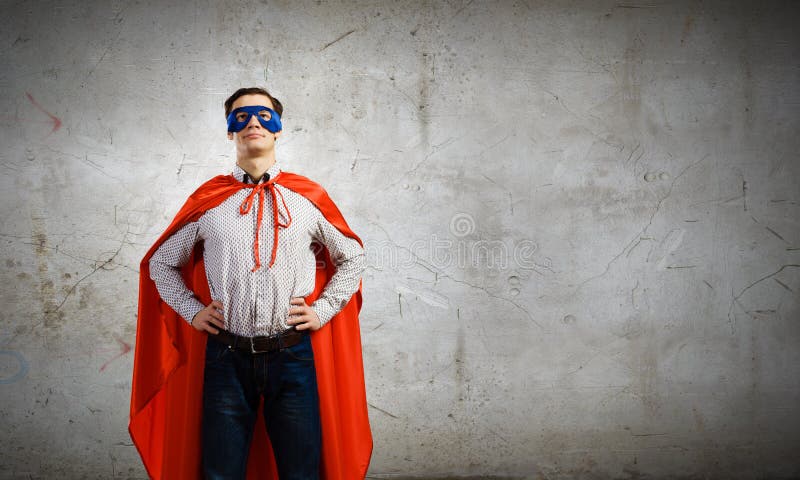 Confident superhero stock photo. Image of adult, concept - 42896530