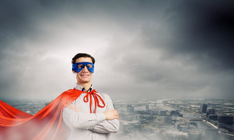 Confident superhero stock image. Image of metaphor, concept - 42984339