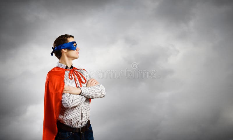 Confident superhero stock photo. Image of powerful, idea - 43020452