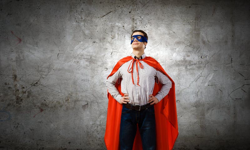Confident superhero stock image. Image of metaphor, adult - 43035207