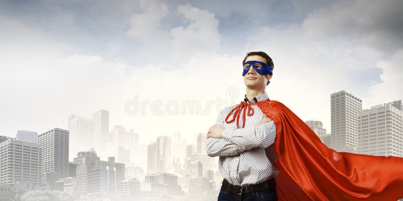 Confident superhero stock image. Image of idea, power - 43035467