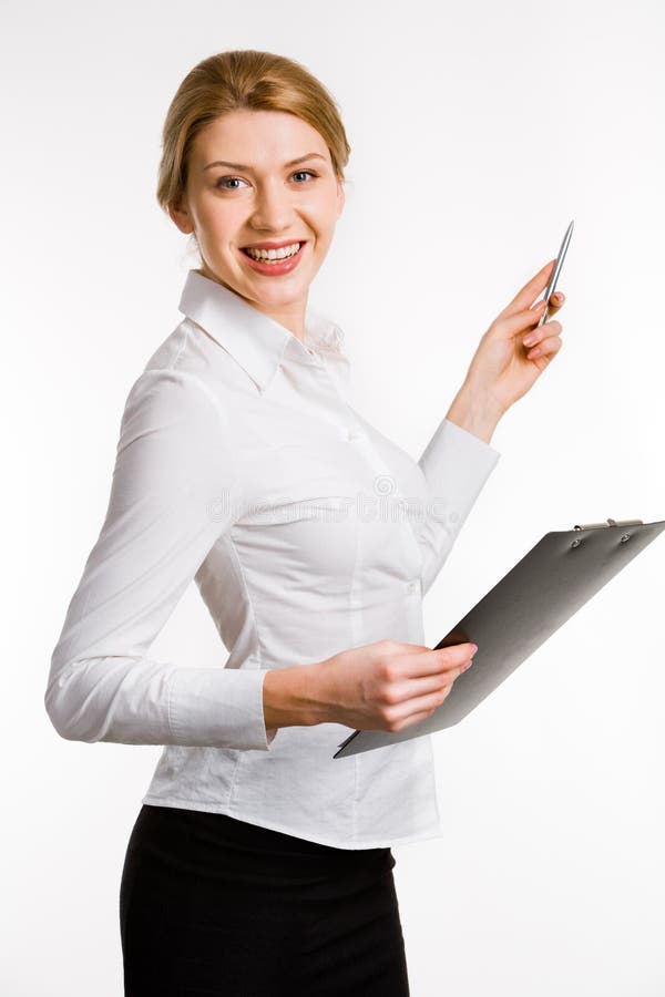 Confident woman stock image. Image of isolated, career - 4294073