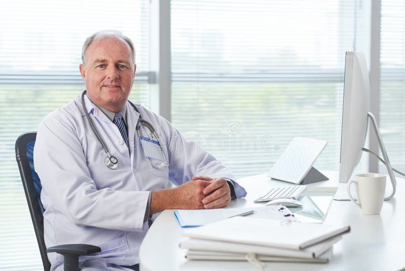 Confident worker stock photo. Image of hospital, occupation - 93096738