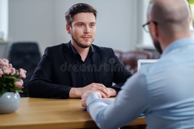 Alternative Man Attending Job Interview Stock Image - Image of ...