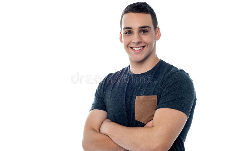 Confident young smart man stock image. Image of casual - 36931777