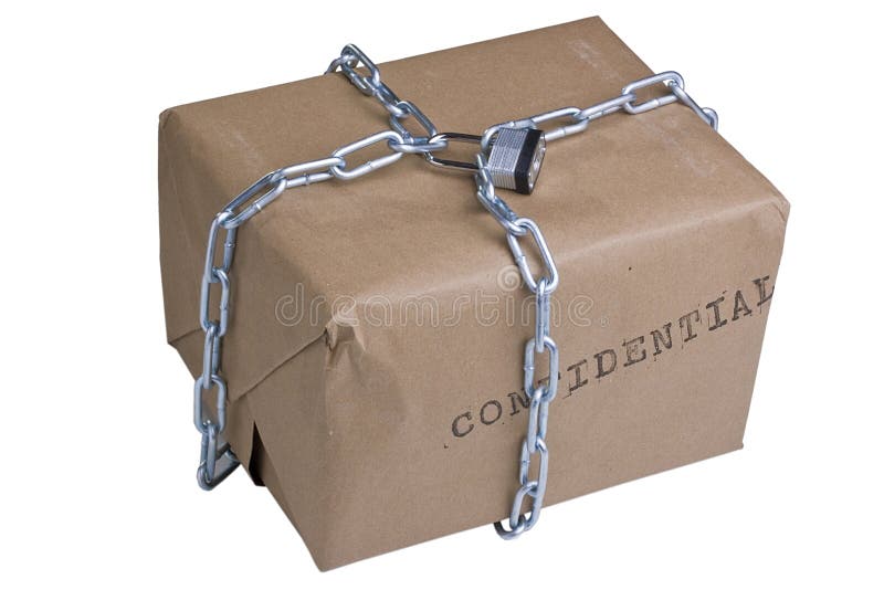 Confidential box stock photo. Image of package, confidential - 15926414