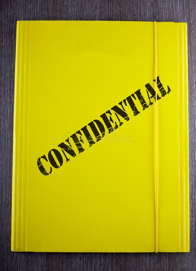 Confidential File Folder stock photo. Image of file, office - 4228462