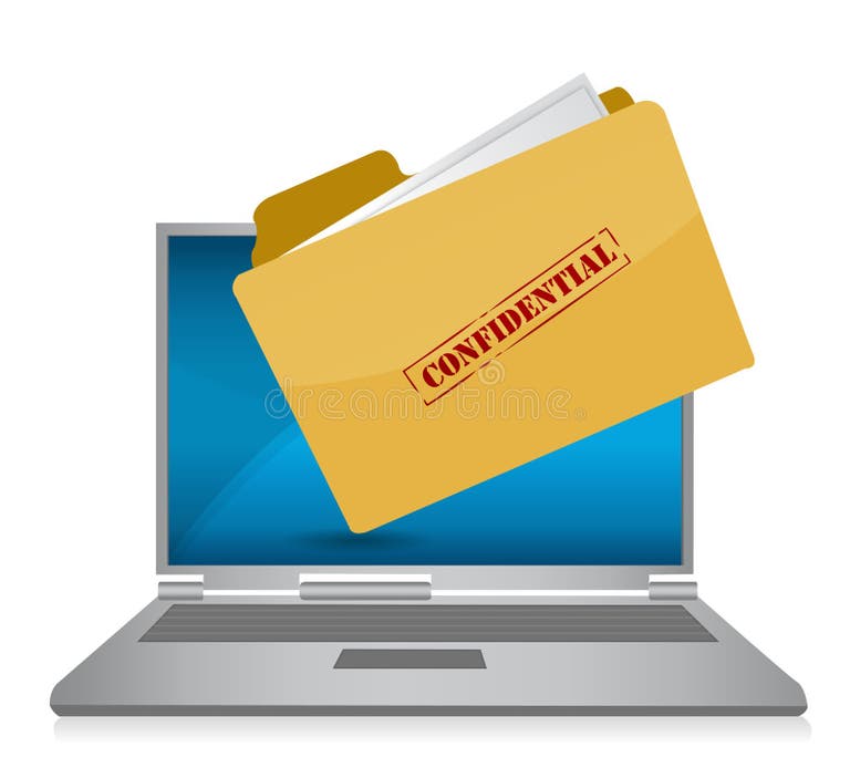 Confidential Computer Files Illustration Stock Illustrations – 567 ...