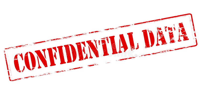 Confidential data stock illustration. Illustration of text - 92090123