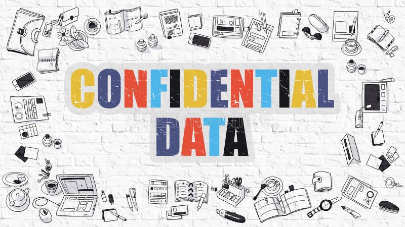 Confidential Data Protection Credit Card Check Concept Stock Vector ...