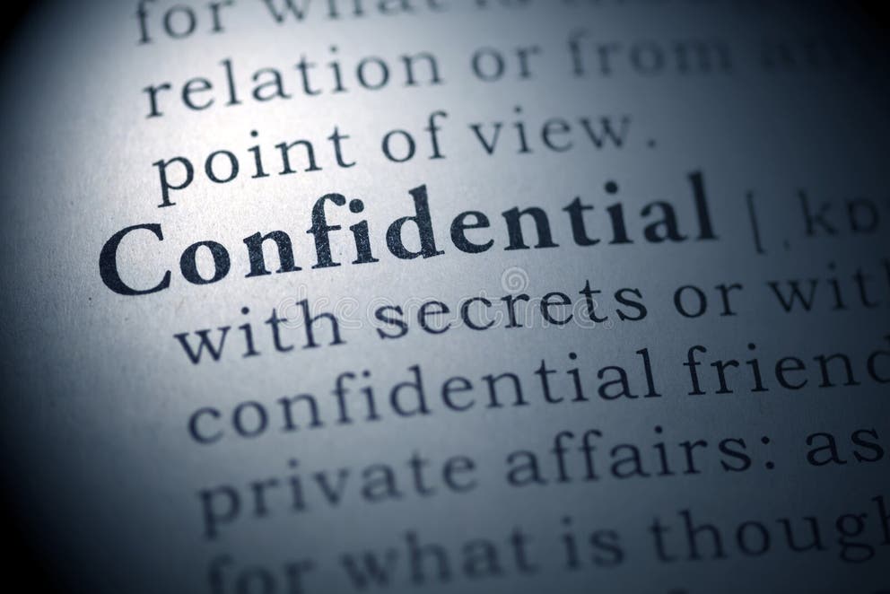 Confidential stock photo. Image of private, word, information - 50755710
